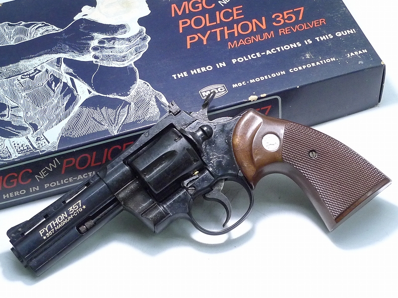 【傷や汚れあり】 801968*5 MGC・NEW POLICE PYTHON 357/ニューポリスパイソン357・マグナム・モデルガン・SPG刻印・箱付の落札情報詳細 - ヤフオク落札価格 ...