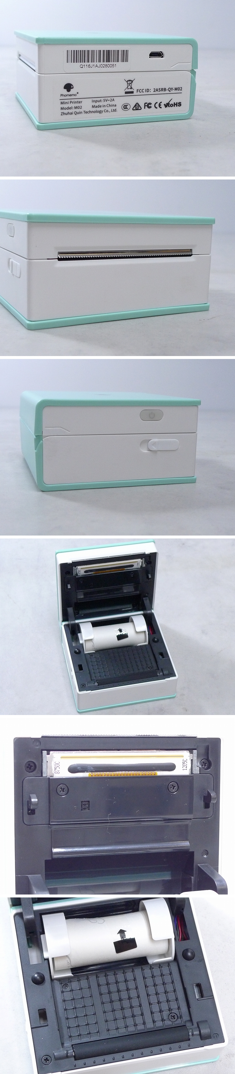 日本代購代標第一品牌【樂淘letao】－6029H04*7A Phomemo・ミニプリンター・M02・サーマルプリンター・白黒・Bluetooth・モバイルプリンター・スマホ対応